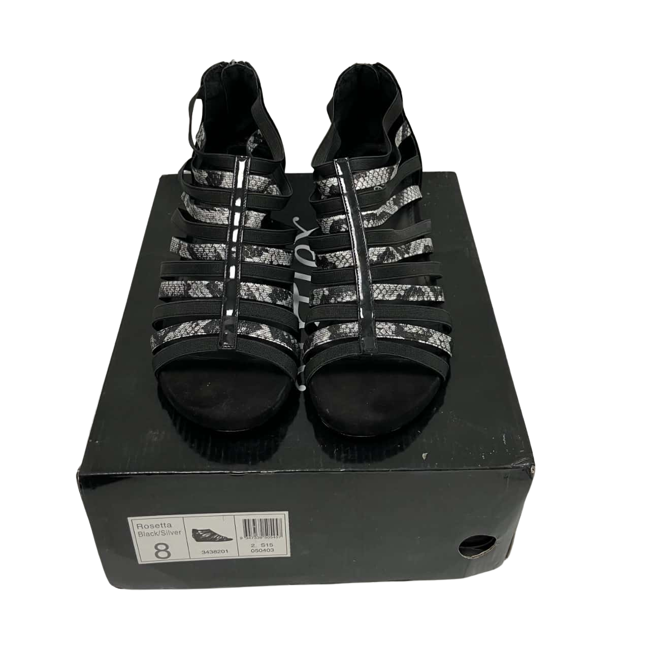 Airflex Womens Size 8 Black / Silver (s)