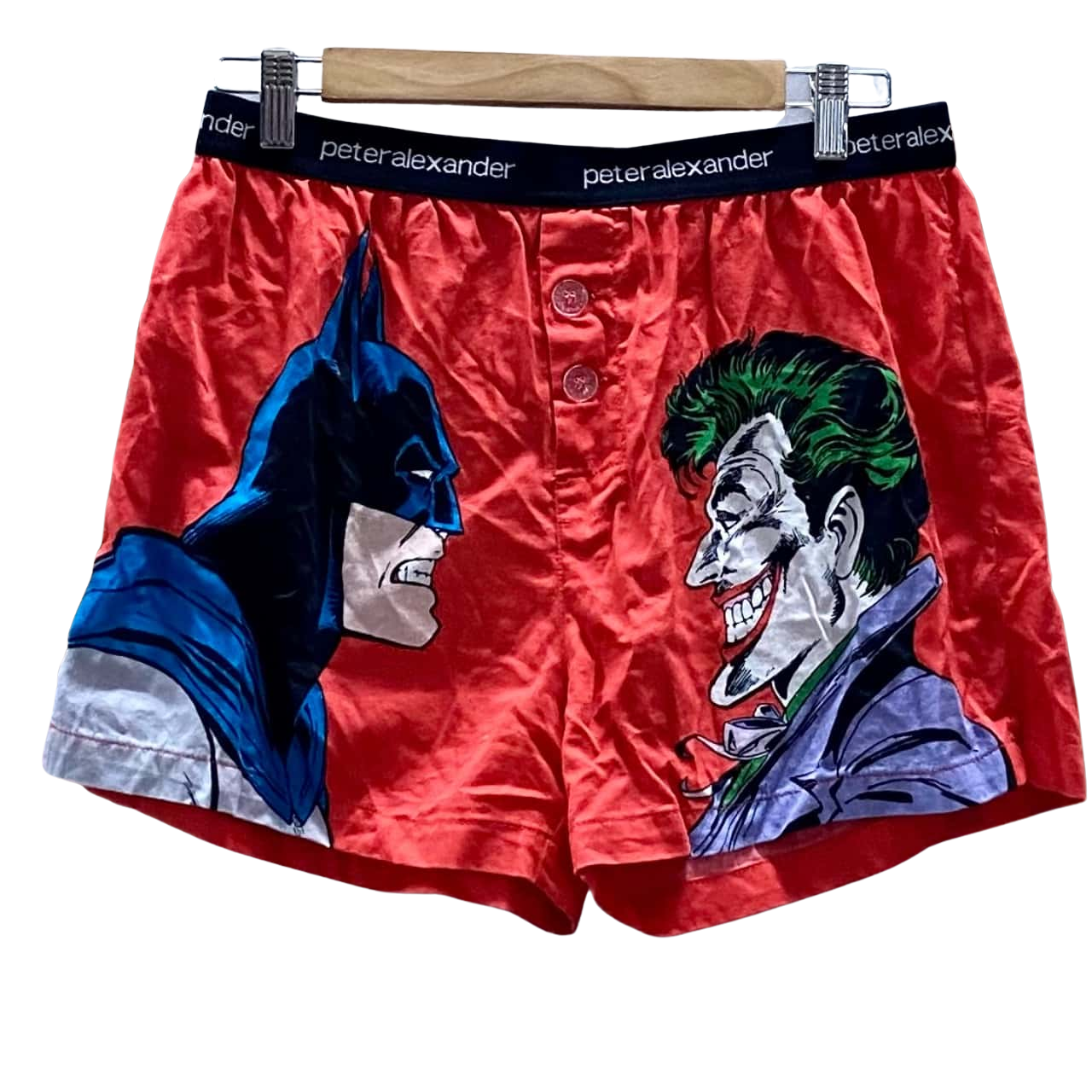 Peter Alexander Mens Size M Batman an the Joker PJ shorts (s)