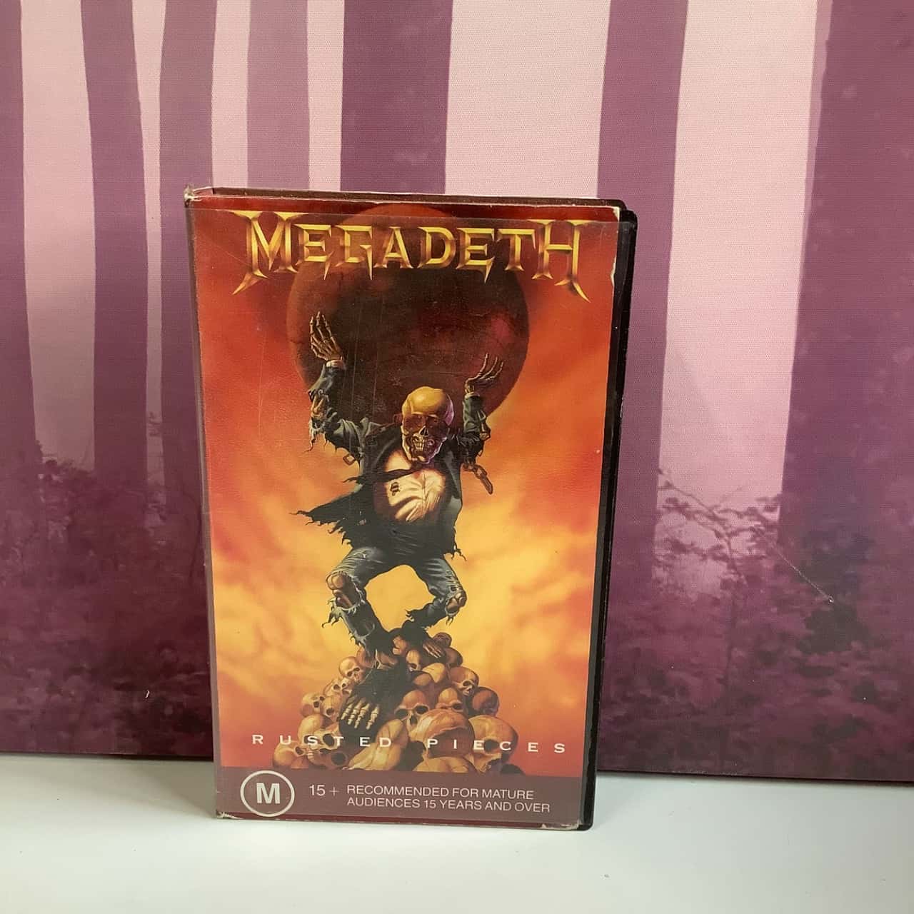 Megadeth Rusted Pieces VHS tape