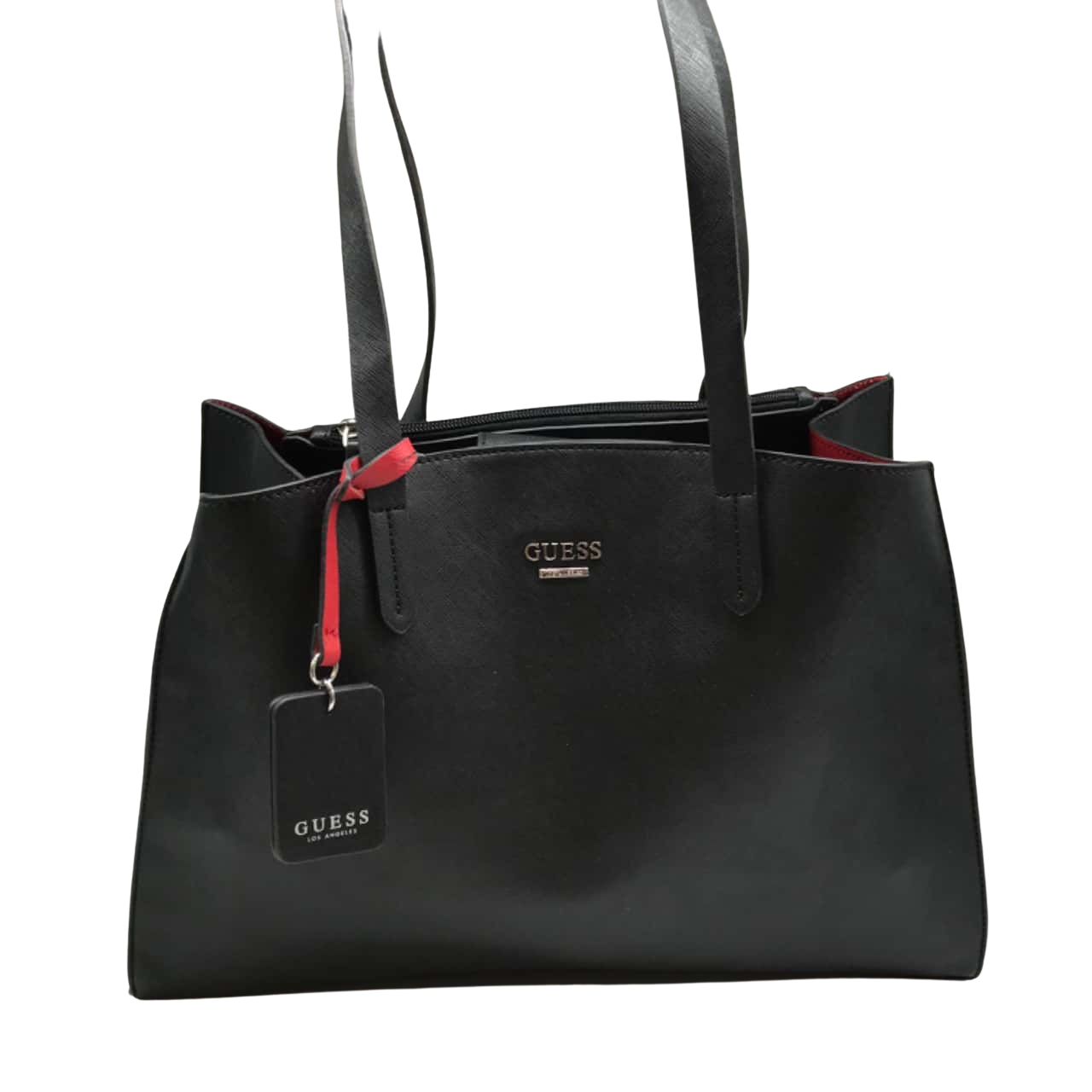 NWOT Guess Large Womens Black Handbag / Shoulder Bag Approx 40 cm x 30 ...