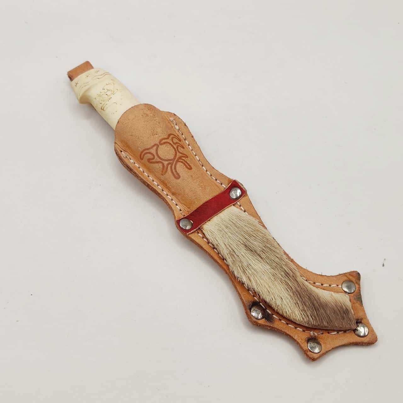 Souvenir Finnish Hunting/Fishing Knife In Decorative Leather Sheaf (s)