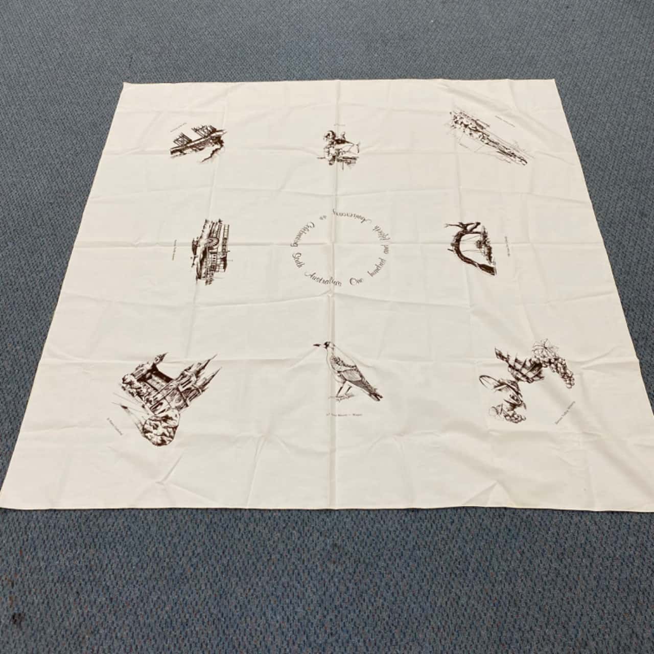 Vintage Hobbytex South Australian Tablecloth