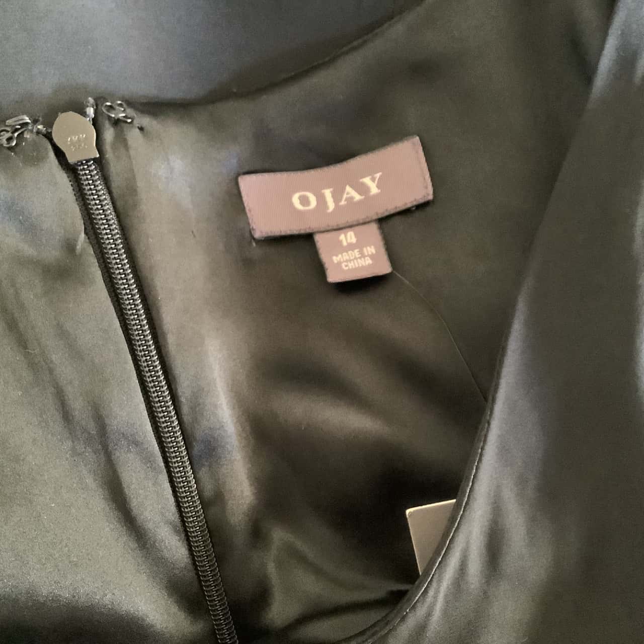 BNWT**Ojay. Loop Fold Detail Dress. Black. Size 14