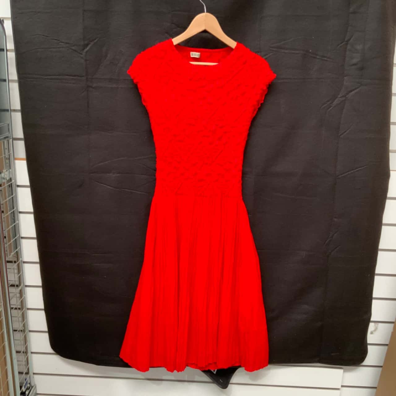 Alquema Womens One Size Midi Dress Red