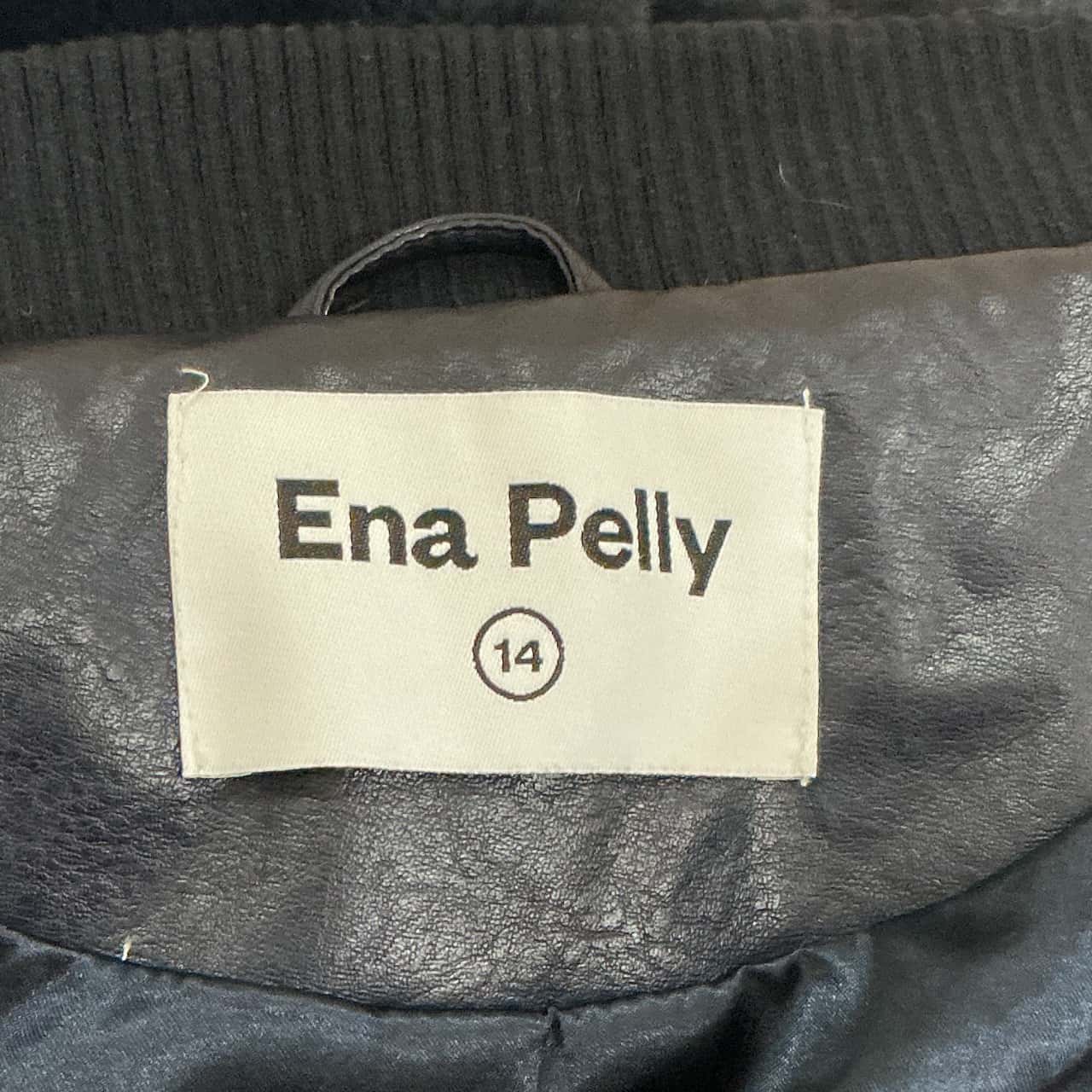 ENA PELLY Womens Size 14 Bomber Jacket Blue (s)