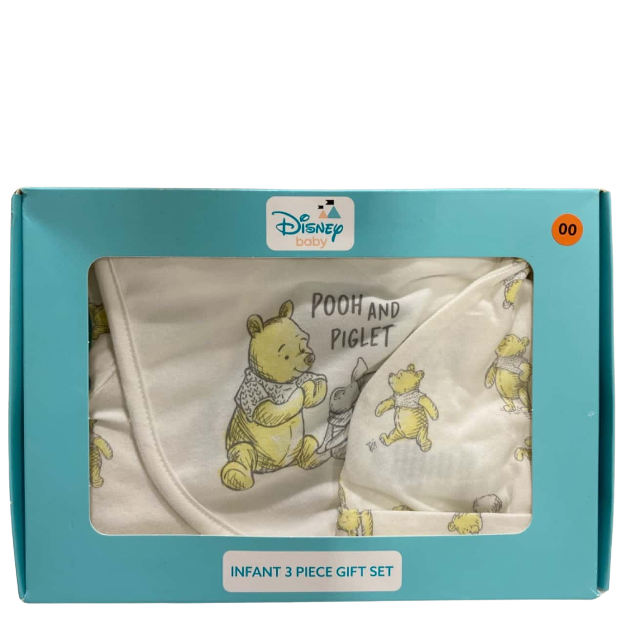 Disney Pooh and Piglet-Kids Size 00 Sets White (s)