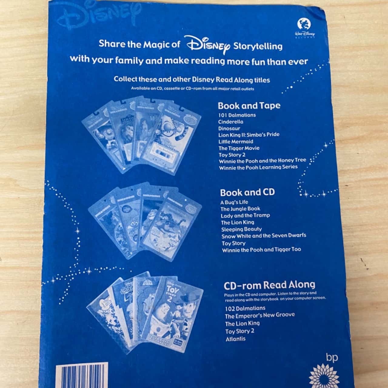 Disney toy story book and cassette