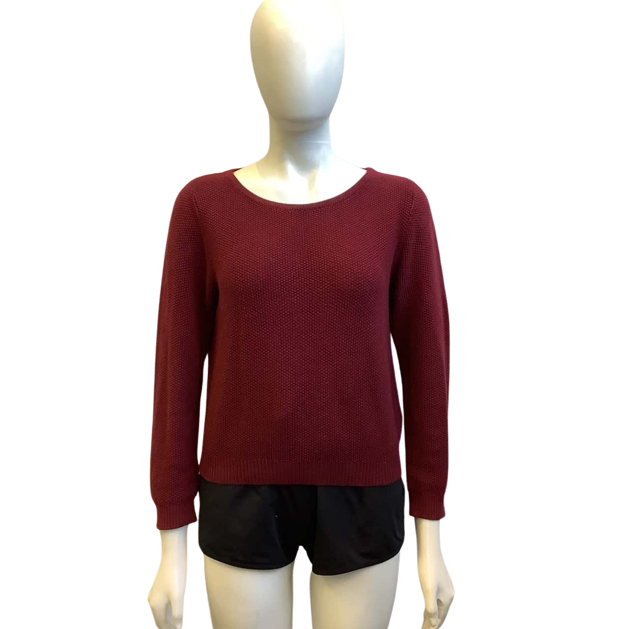 Princess Highway Womens Size 10 Textured Jumper Maroon(s)