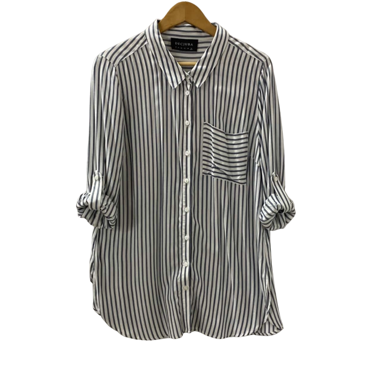 Decjuba Size 16 L/Sleeve Striped Shirt (s)