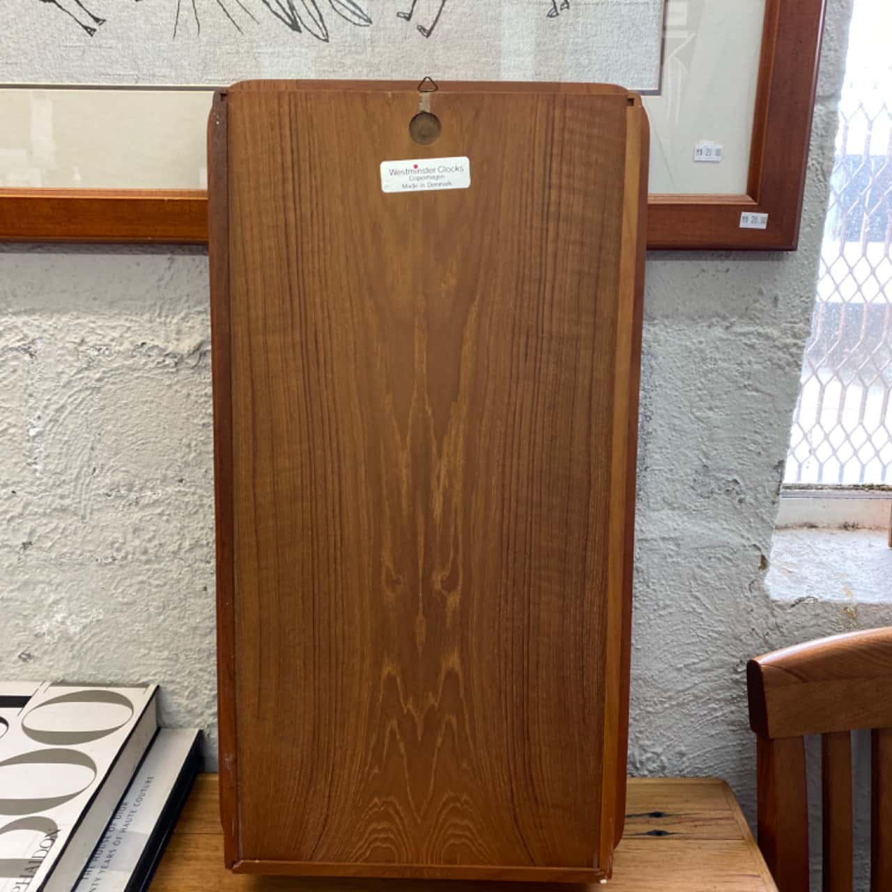 Mid Century Westminster Danish Teak Wall Clock (s)