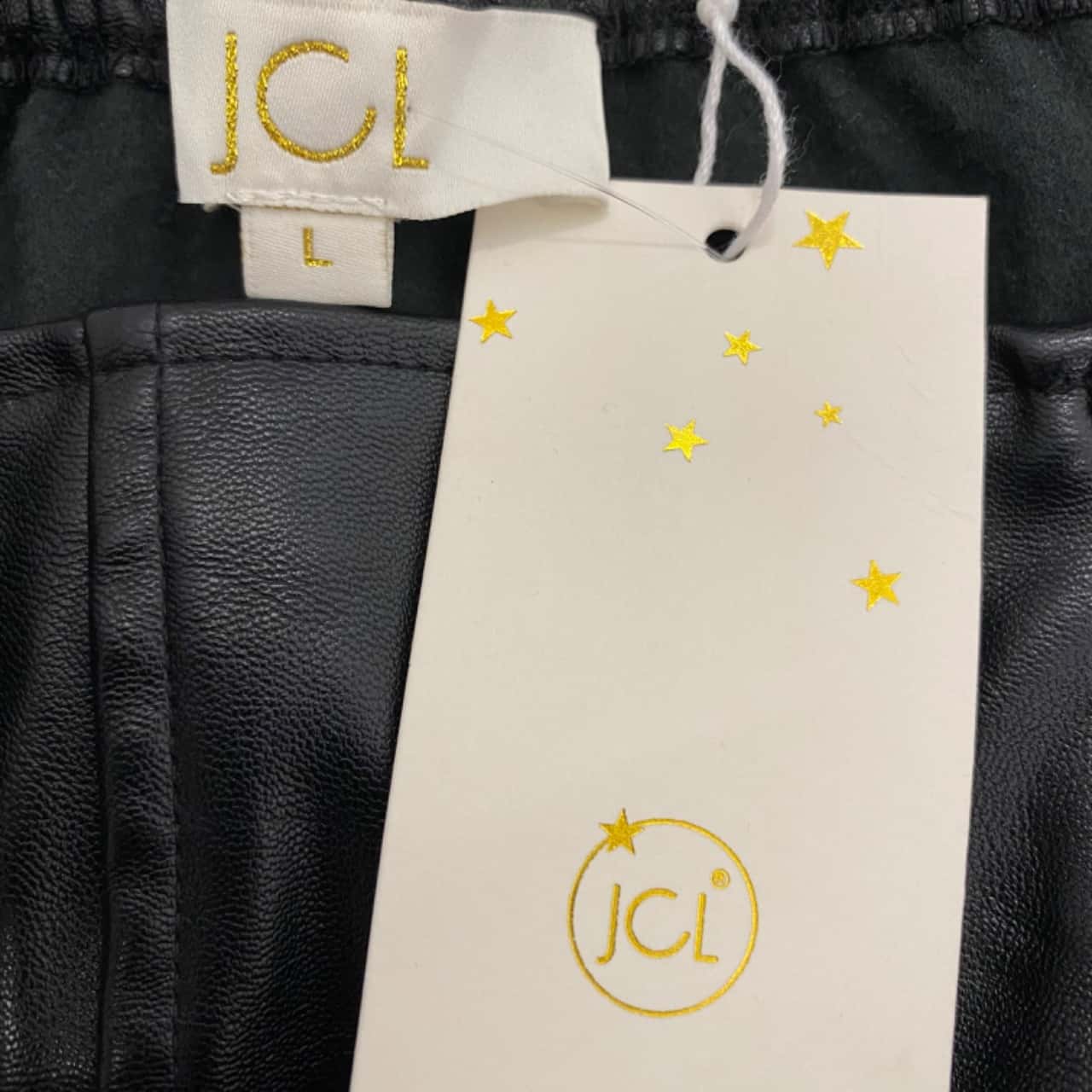 Womens JCL Black Faux Leather Bodycon Dress Brand New(s)