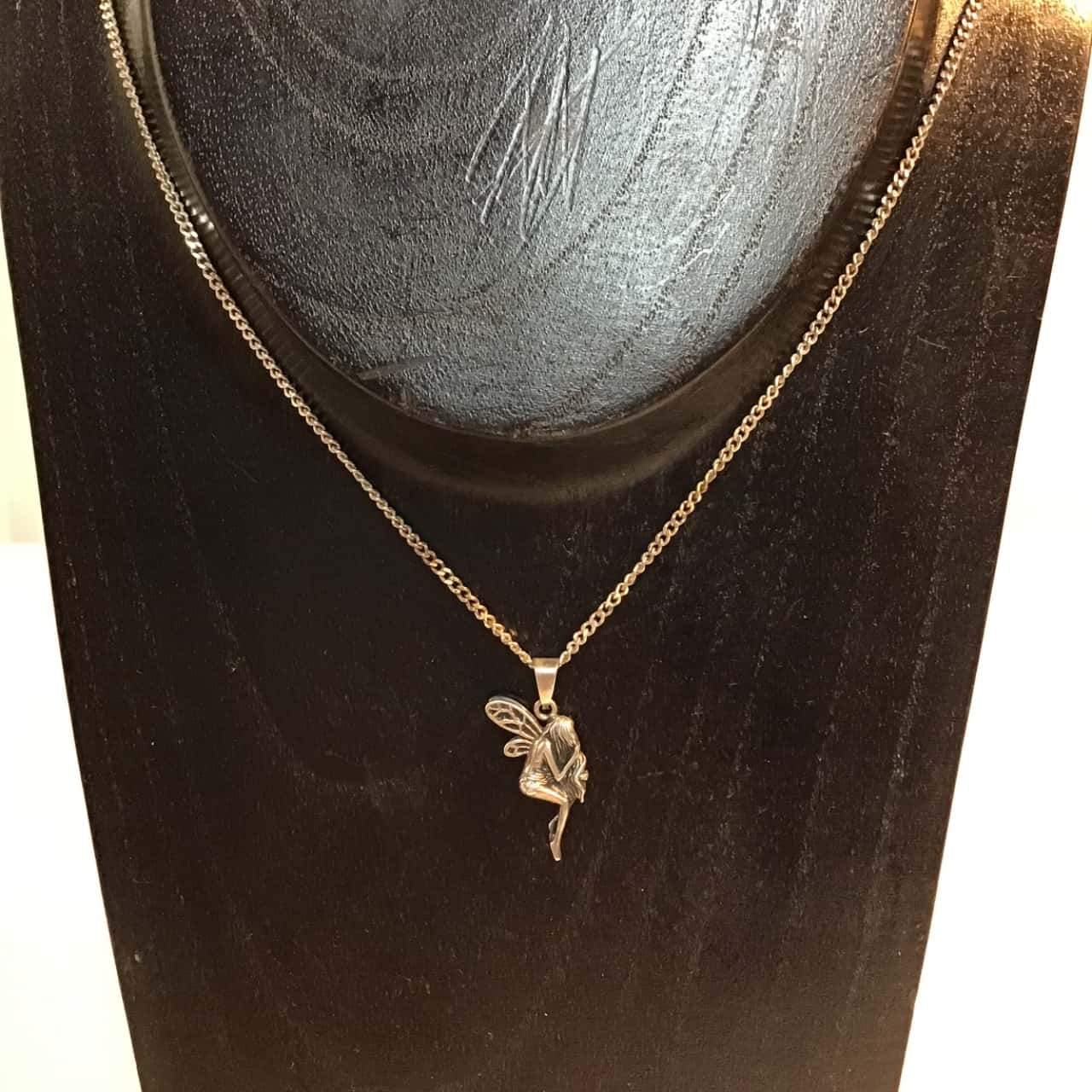 Womens S/Silver Fairy Pendant