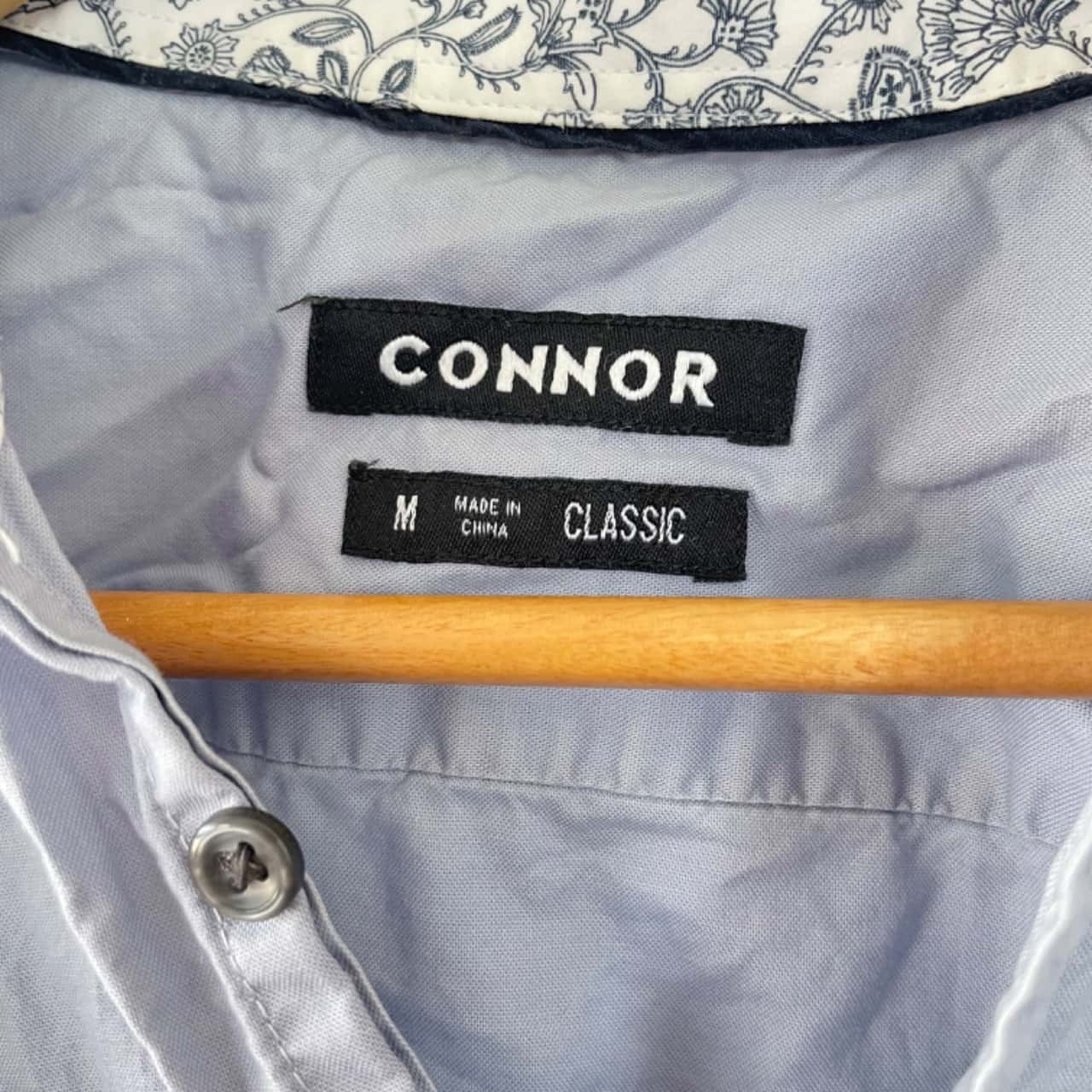 Connor Light Blue Long Sleeve Shirt Size M