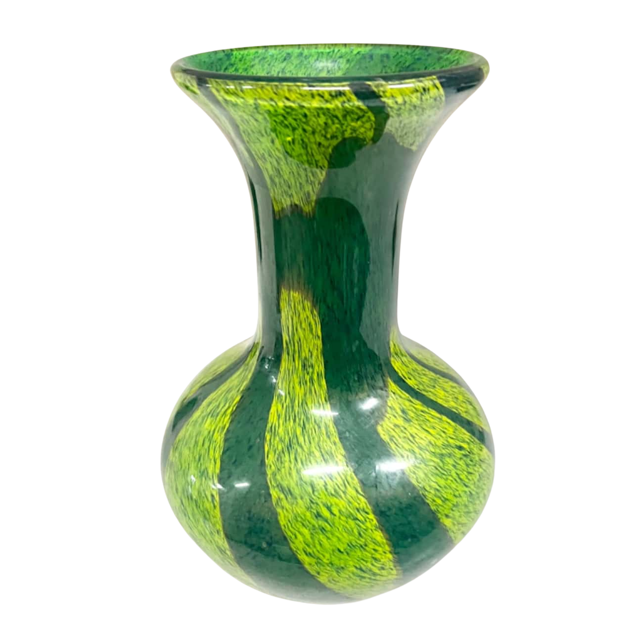 Vintage style green swirl vase 29 cm high-just delightful(s) - Used ...