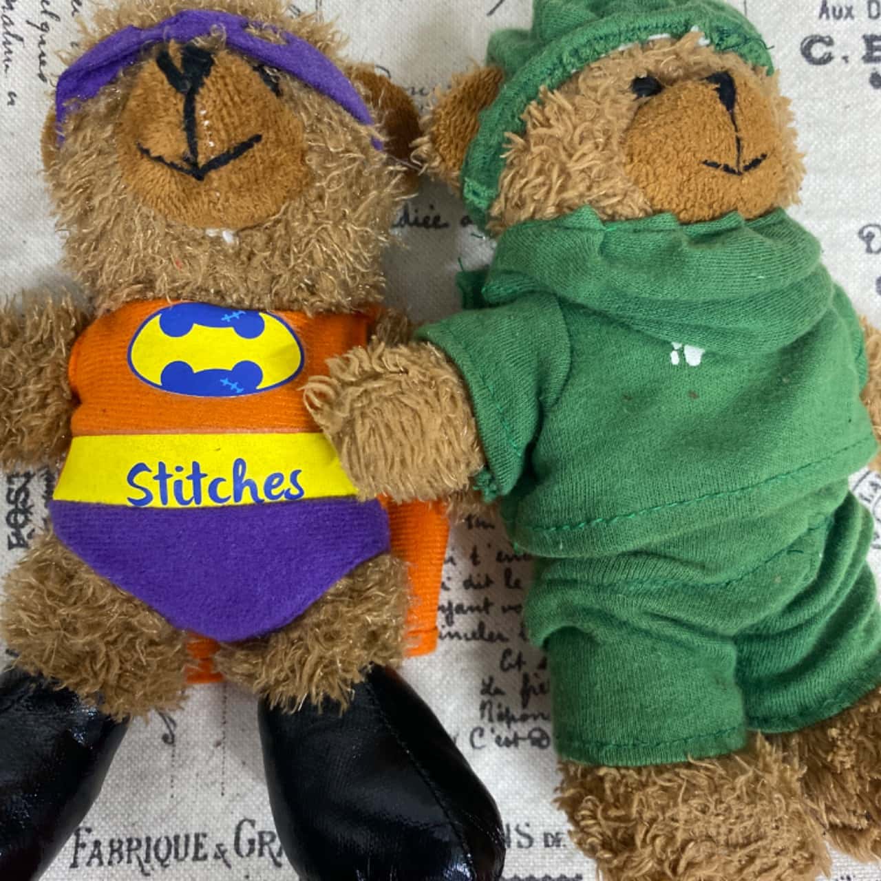 Stitches Teddy Bears X5