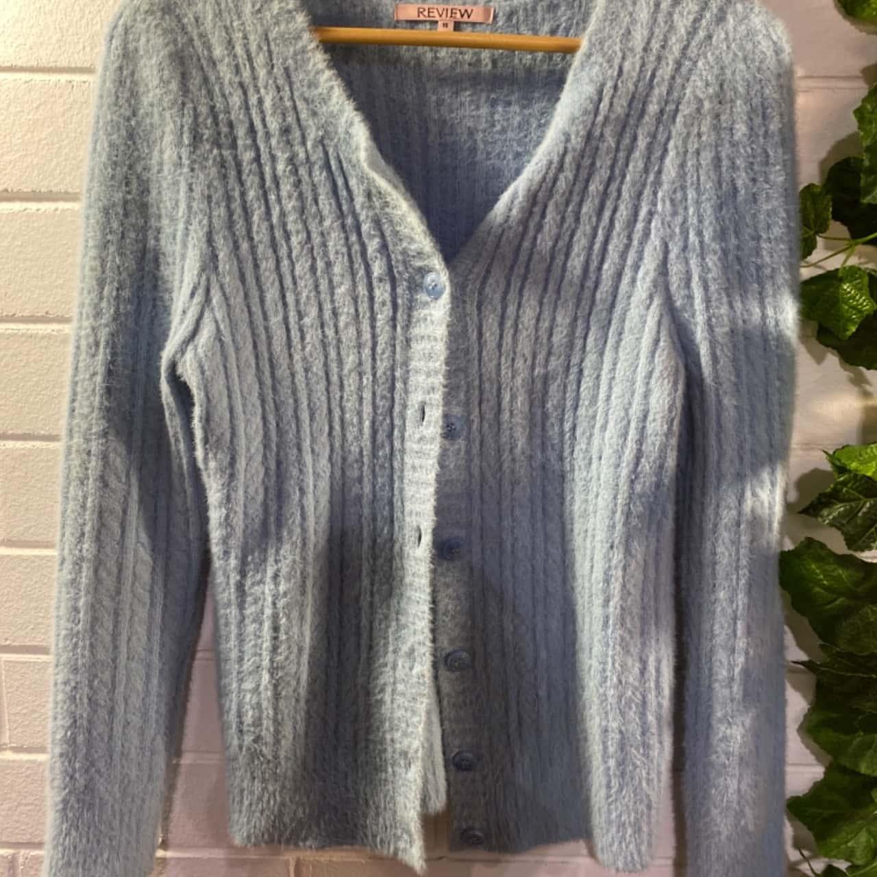 Review Womens Size 10 Cardigan Blue (s)