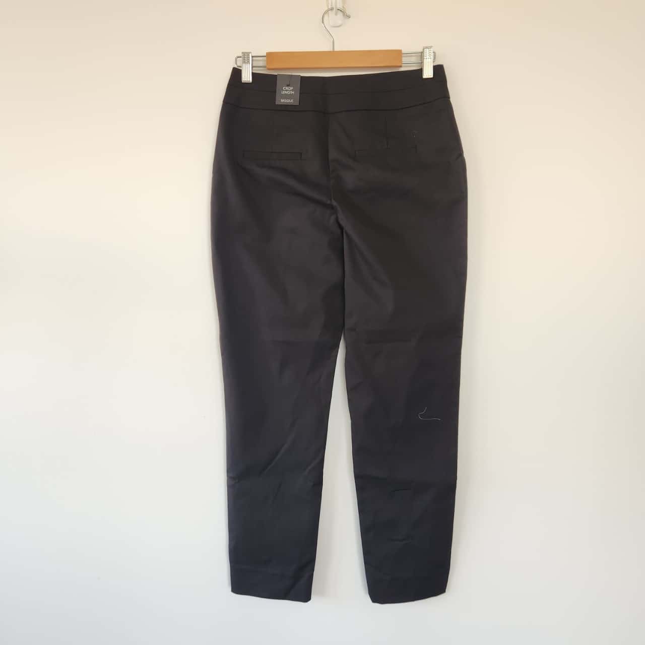 Basque Black Work Cropped Pants Size 8 / S (s)