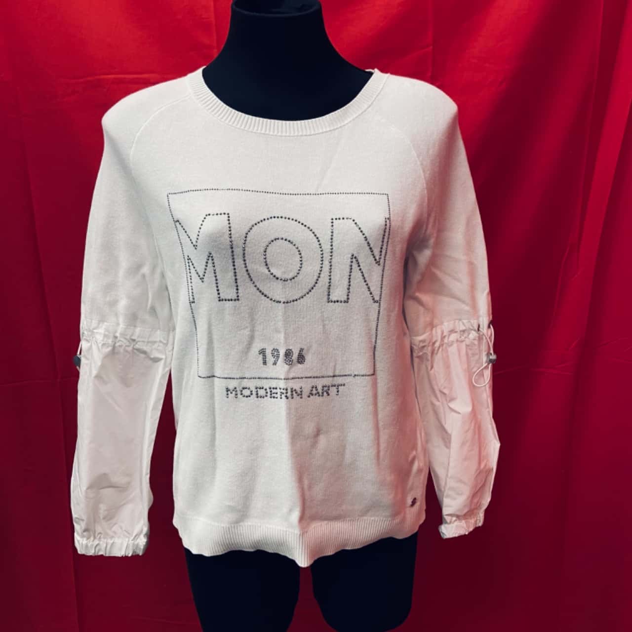 Womens Monari Designer Top White Size 34 RRP: $229.00