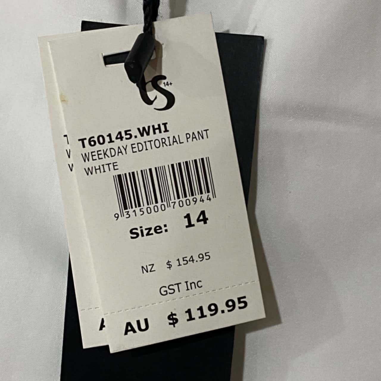 TS Women's Pants Size 14 White (s)