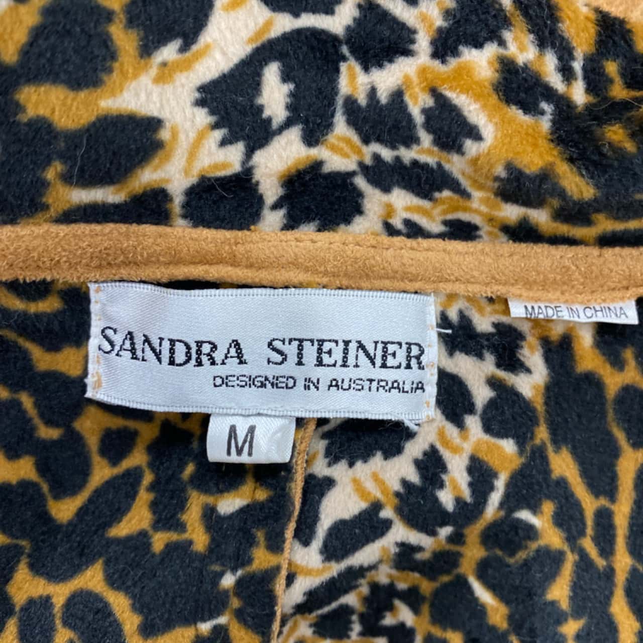 Sandra Steiner Womens Size M Animal print / Brown (s)