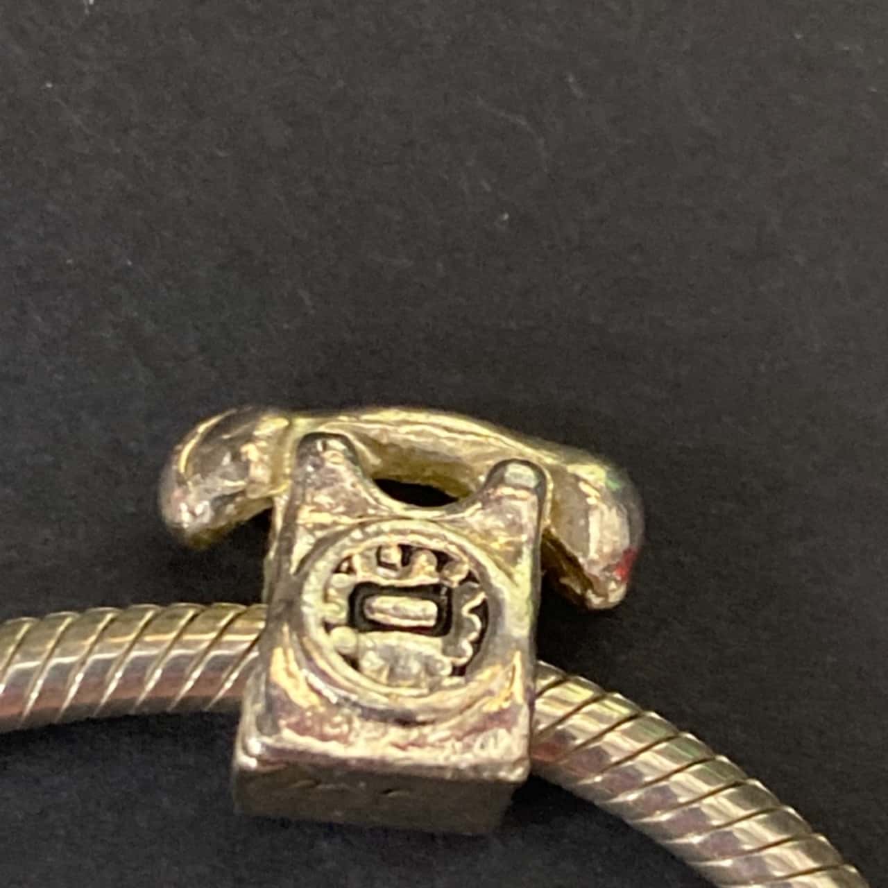 Sterling silver bracelet with charm