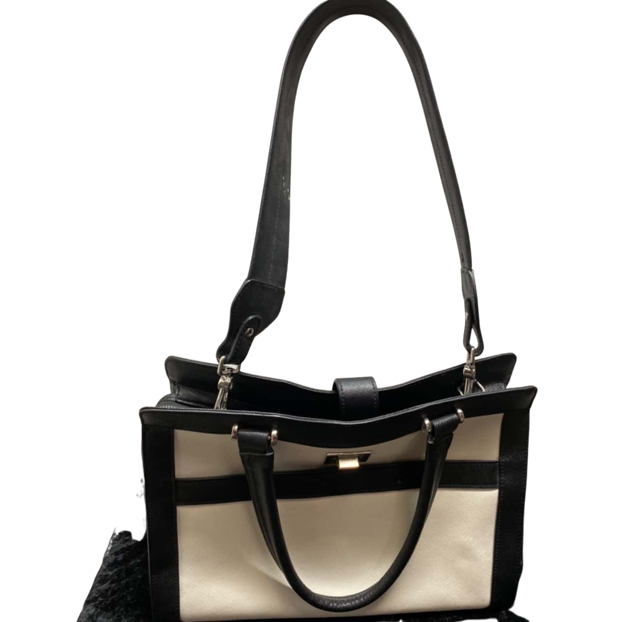David Lawrence Womens Handbag Black / White (s)