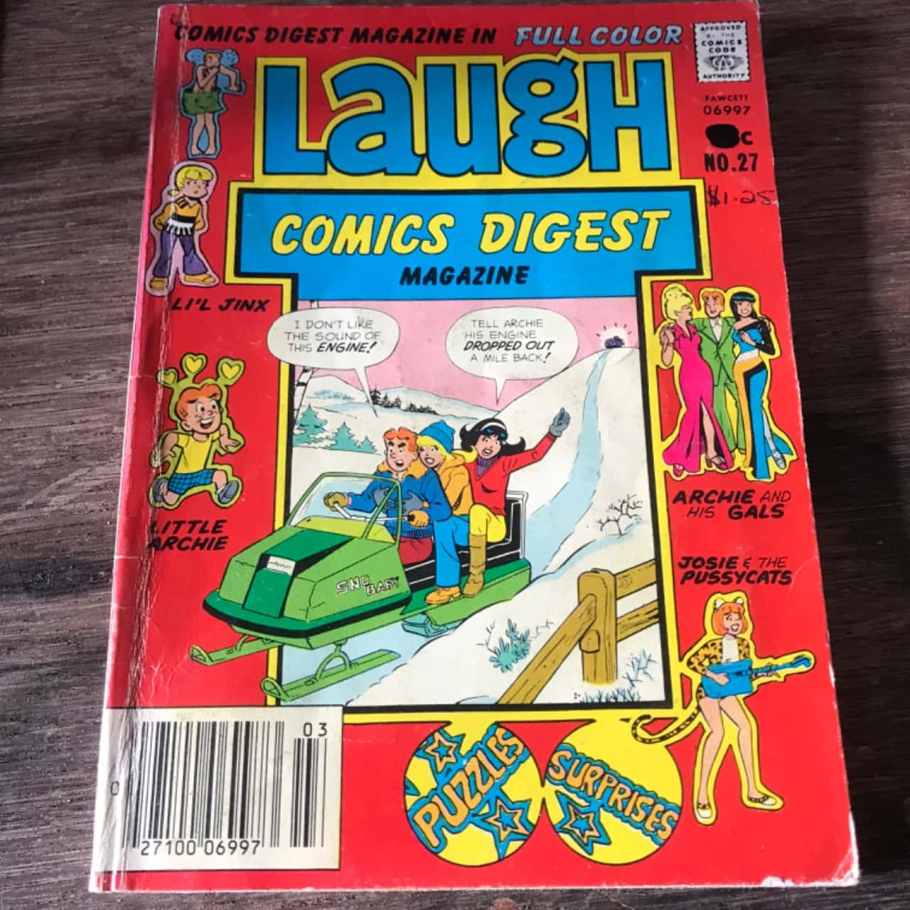 Lot of 5 1980s ‘Laugh Comics Digest’ Magazines