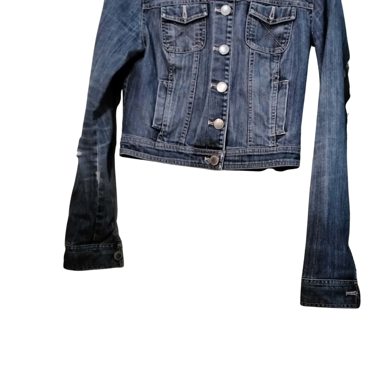 Other Womens Size M Denim Jacket Blue Hunting Bird(s)