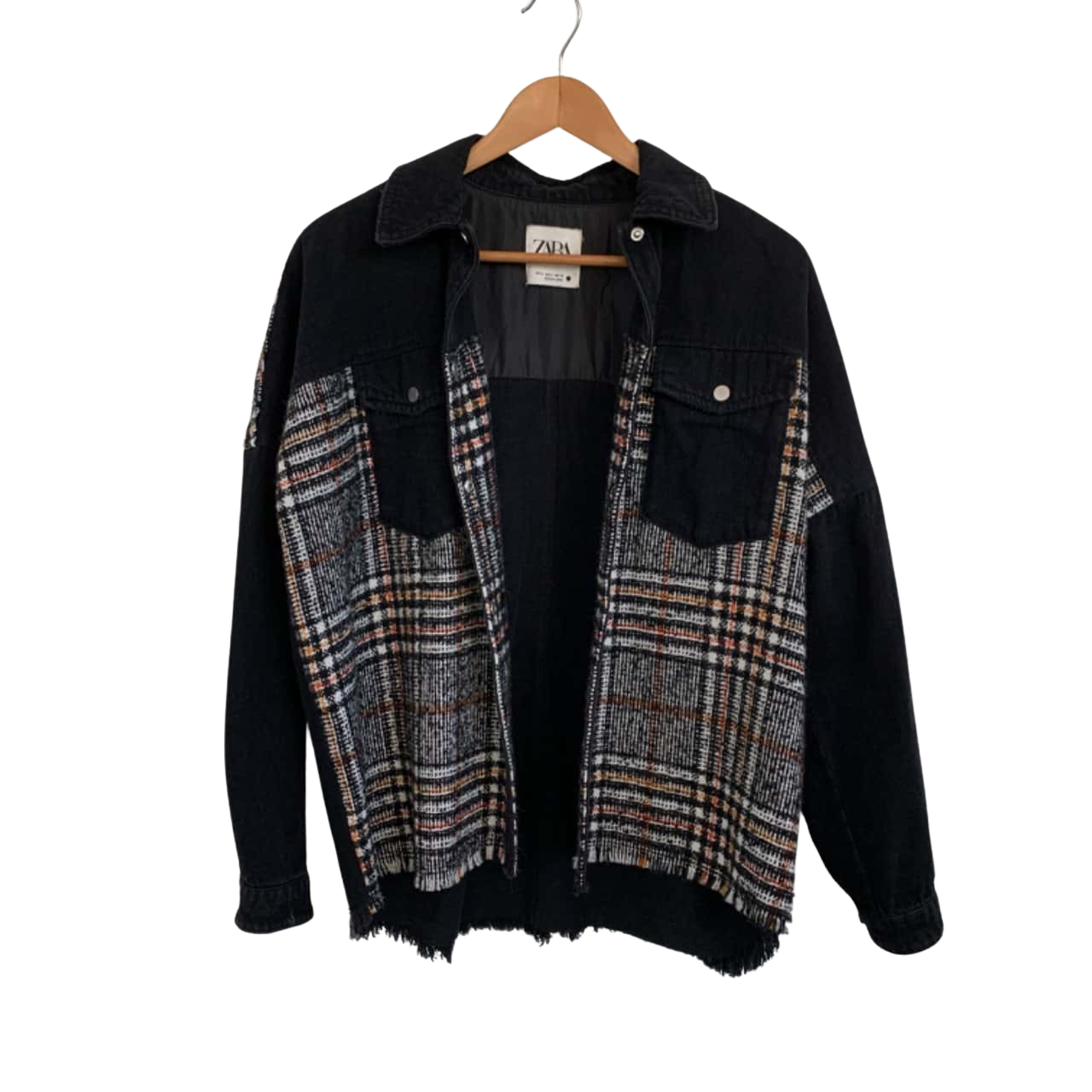 Zara Unisex Small Black Button Up Jacket(s)