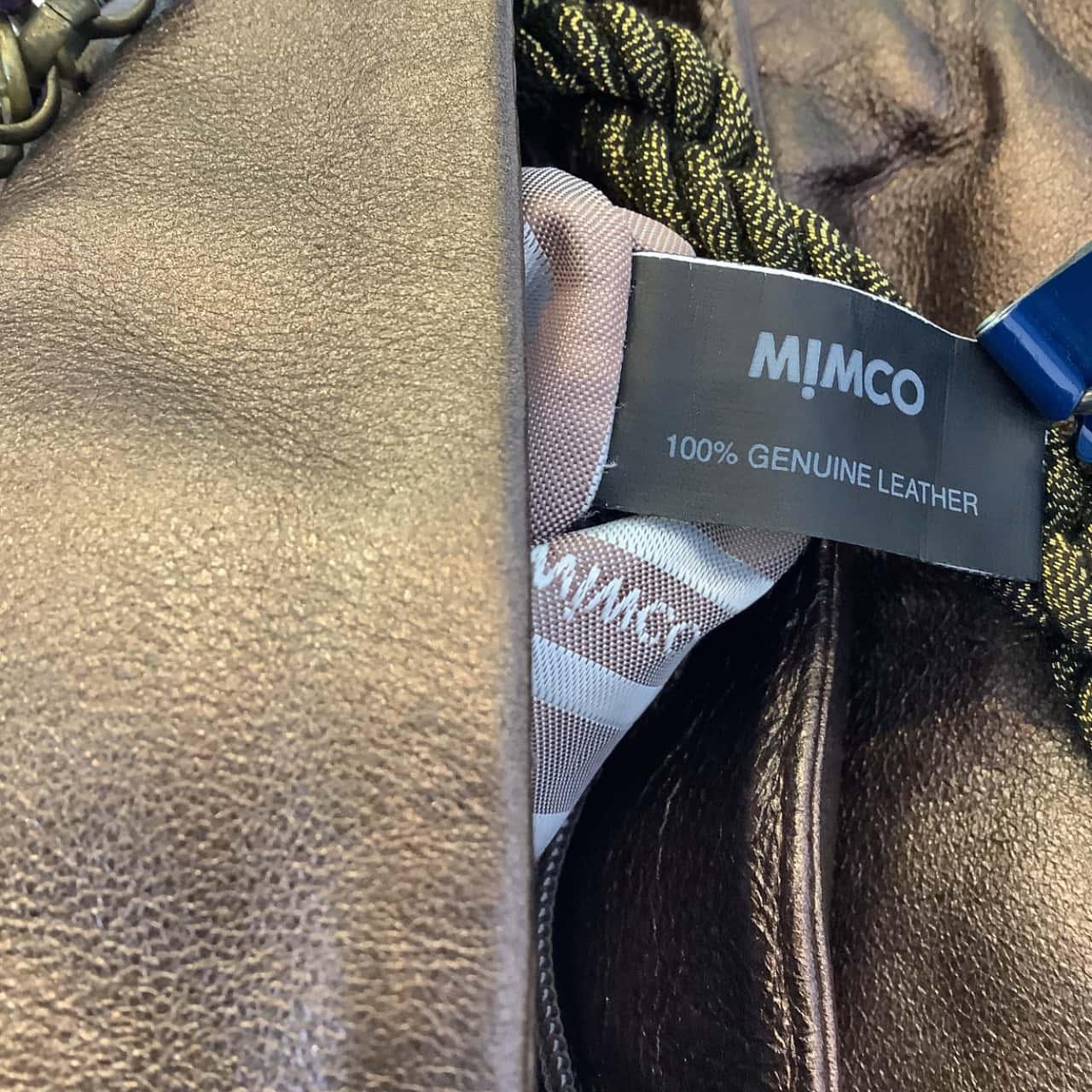 Mimco Womens 100%Genuine Shoulder Purse / Bag Metallic Brown (s)