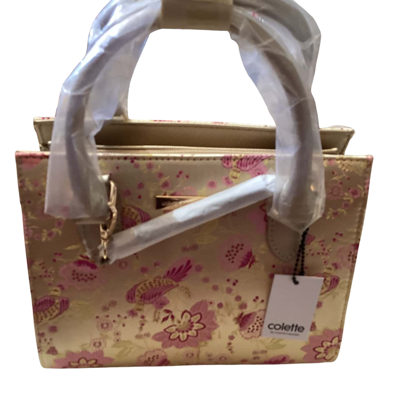 Colette Hayman Womens Handbag Gold / Pink