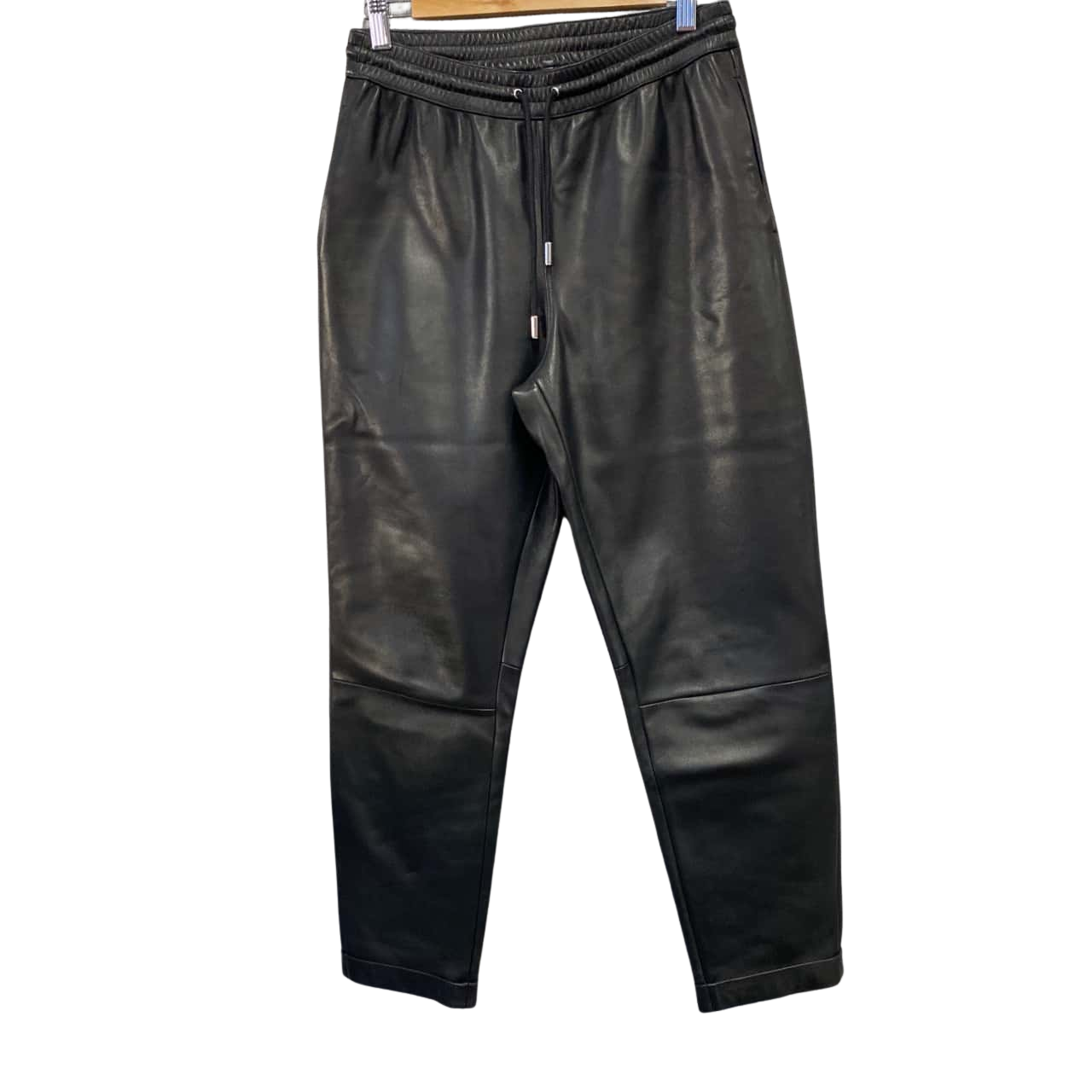 ENA PELLY Womens Size 8 Leather Pants Black