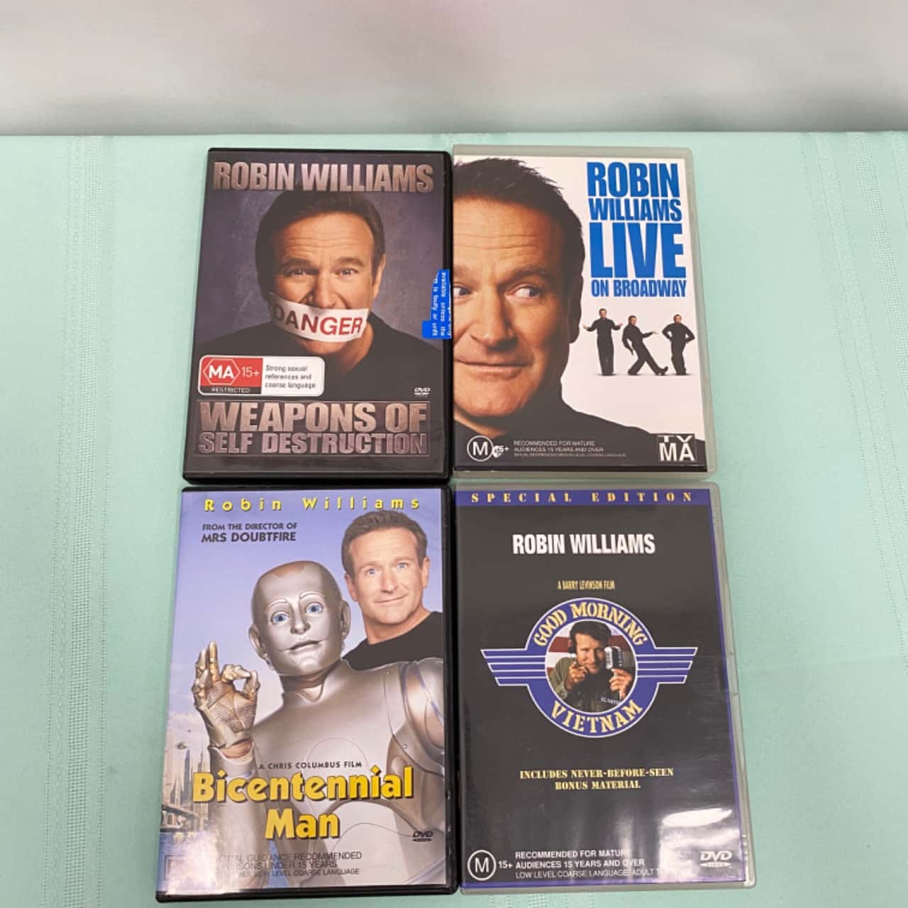 x4 Robin Williams DVD Bundle
