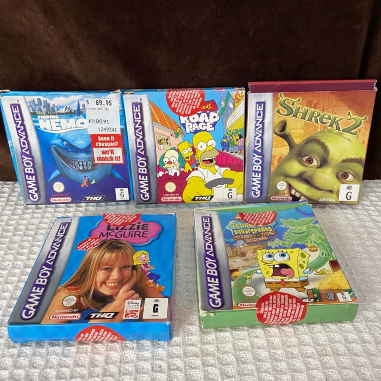 5 x Nintendo Gameboy Advance Games in Original Box(s)