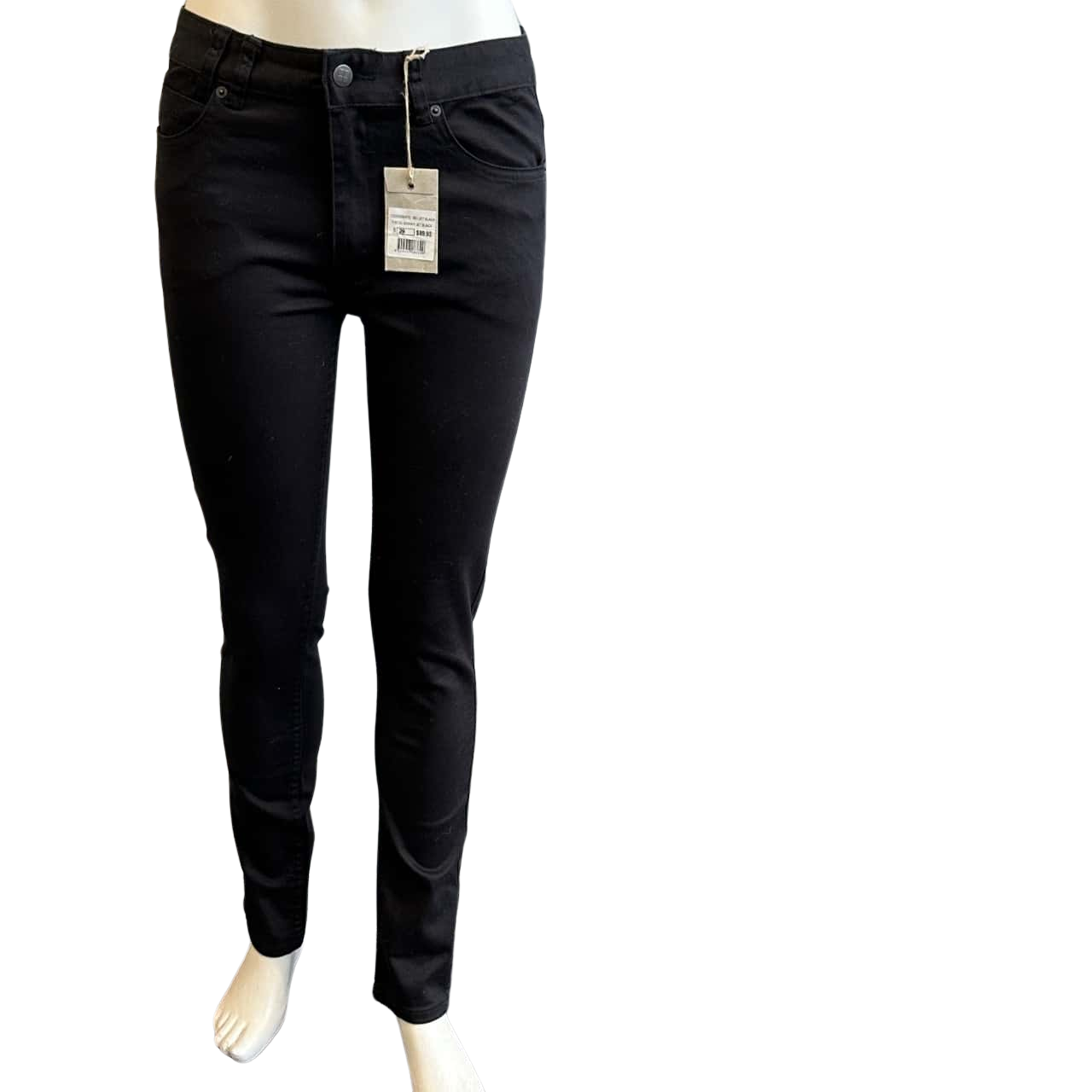 BNWT Insight Denim Women's Size 29 Pistol Skinny Jeans Jet Black
