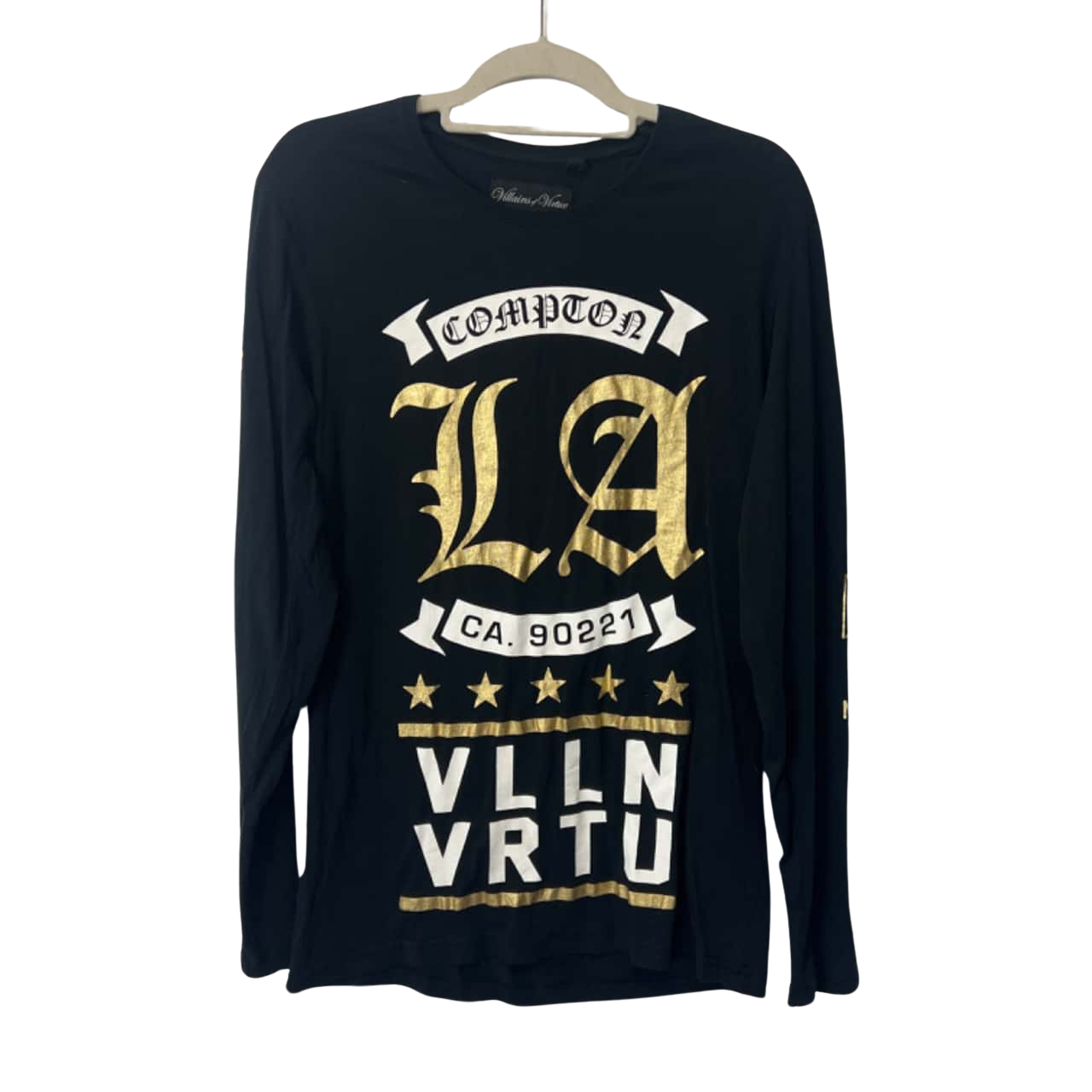 Villains of Virtue Mens Size M Long Sleeve Black (s) - Used Very Good ...