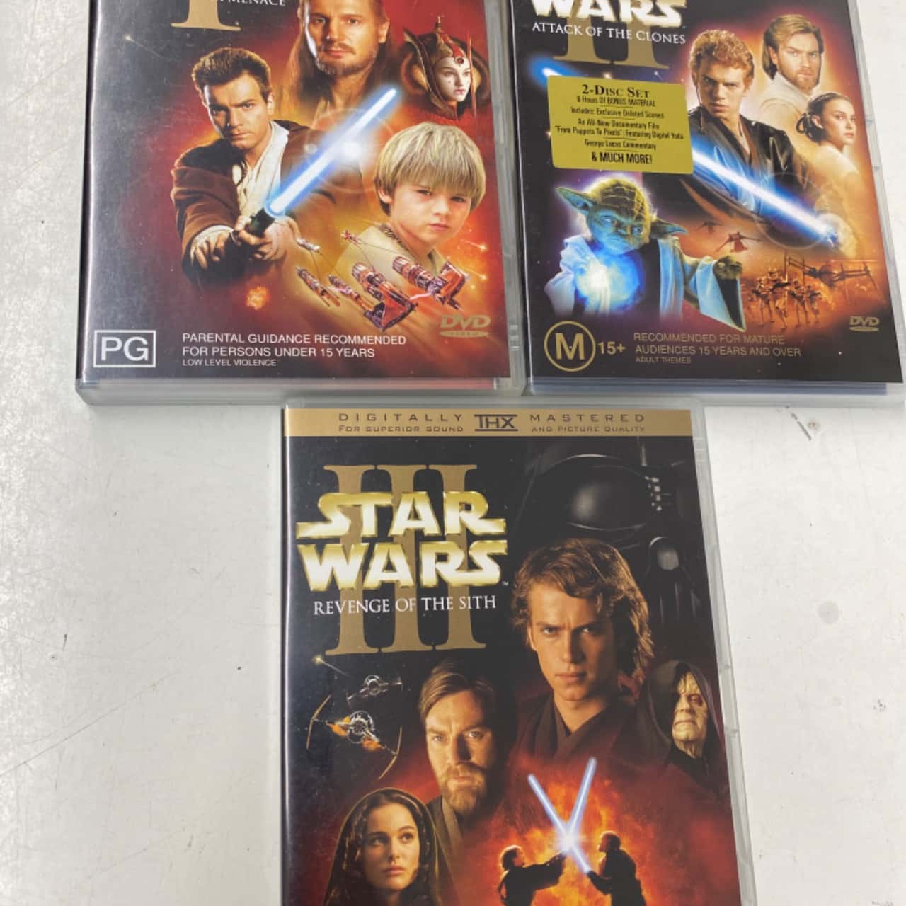Star Wars Prequel Trilogy DVDs