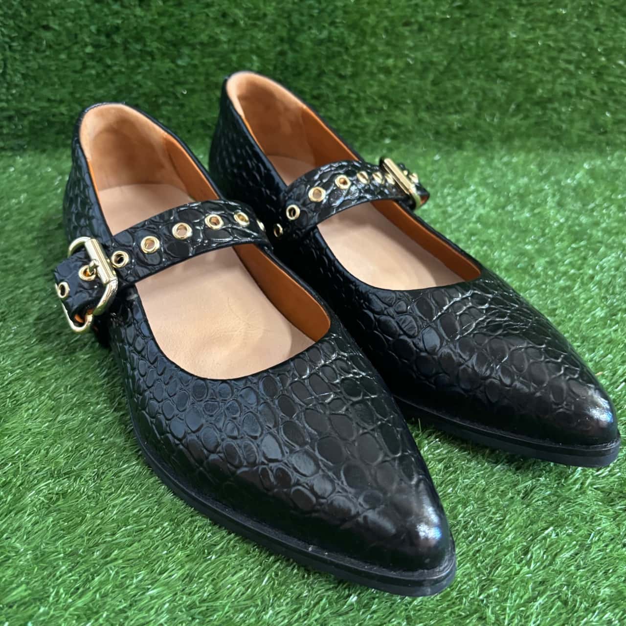 Bared x Pliant Dotterel Black Shoes Size 37(s)