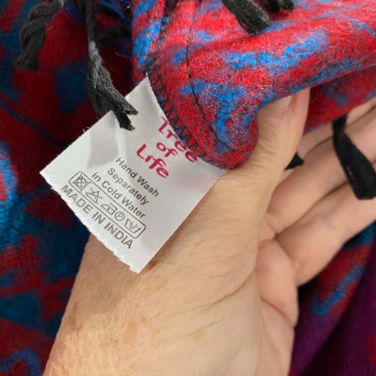 Tree of Life Womens One Size Poncho Multicoloured (s)