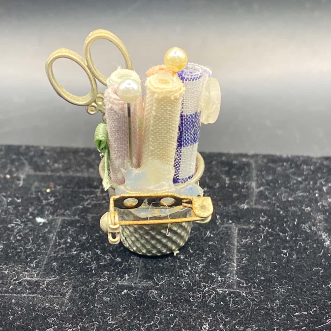 Vintage Handmade Sewing Brooch (s)