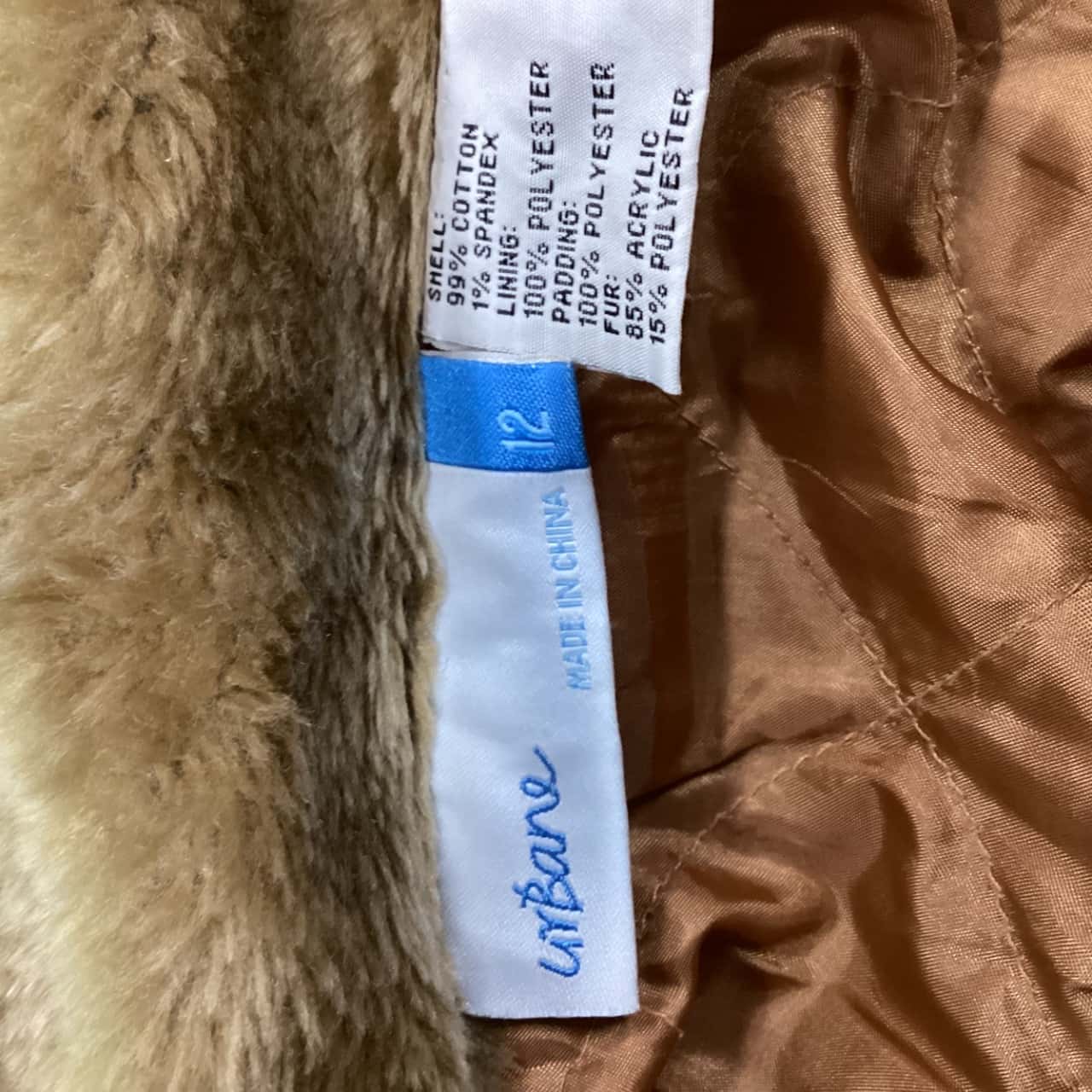 Urbane Womens Size 12 Long Blue Denim Coat (s)