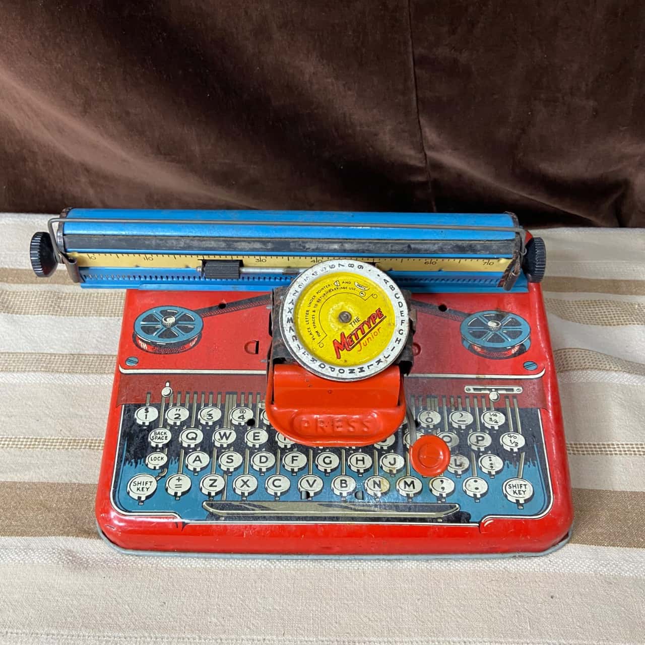 Vintage, The Mettype Junior Tinplate Typewriter