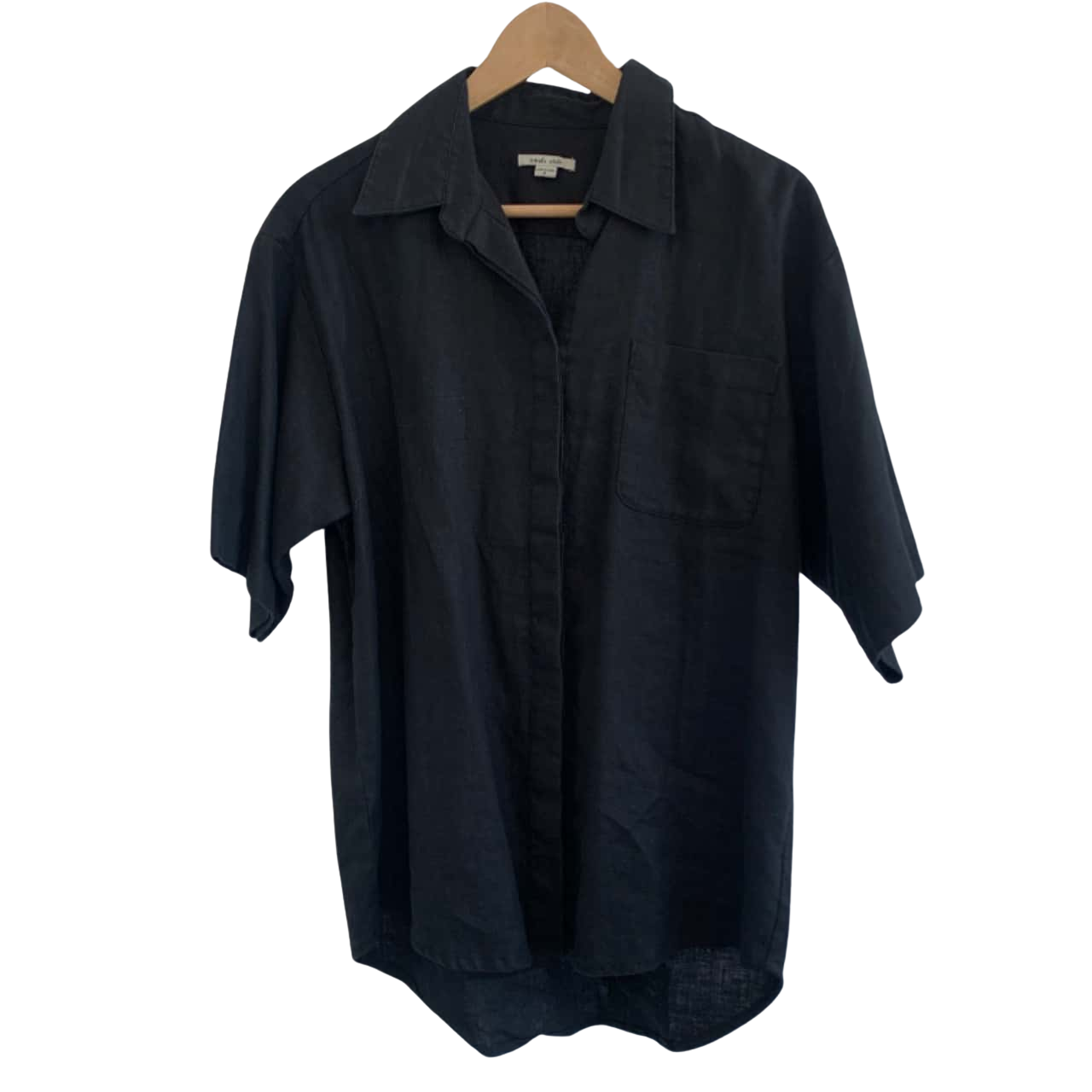 Cools Club Men’s Small Black Linen Button-Up(s)