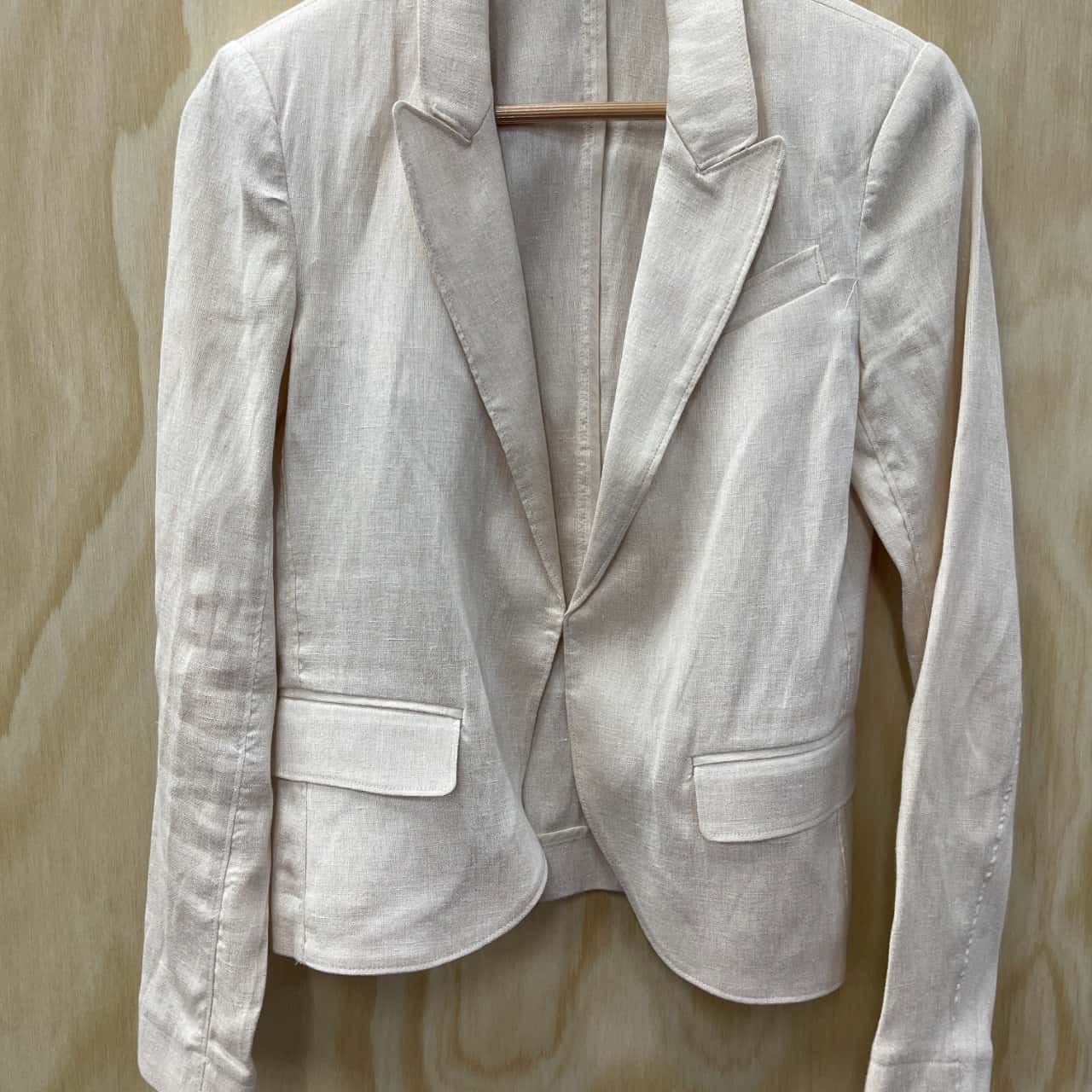 Witchery women’s Hook front Cotton Linen Jacket size 8(s)