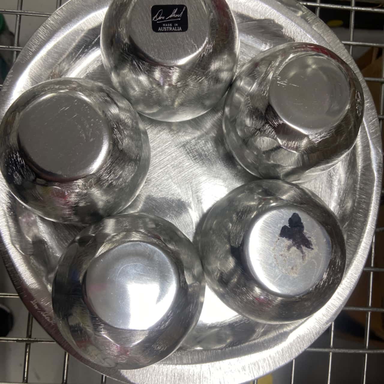 Don Sheil of Australia Signed Abstract Brutalist Nectar Cups and 12 ...