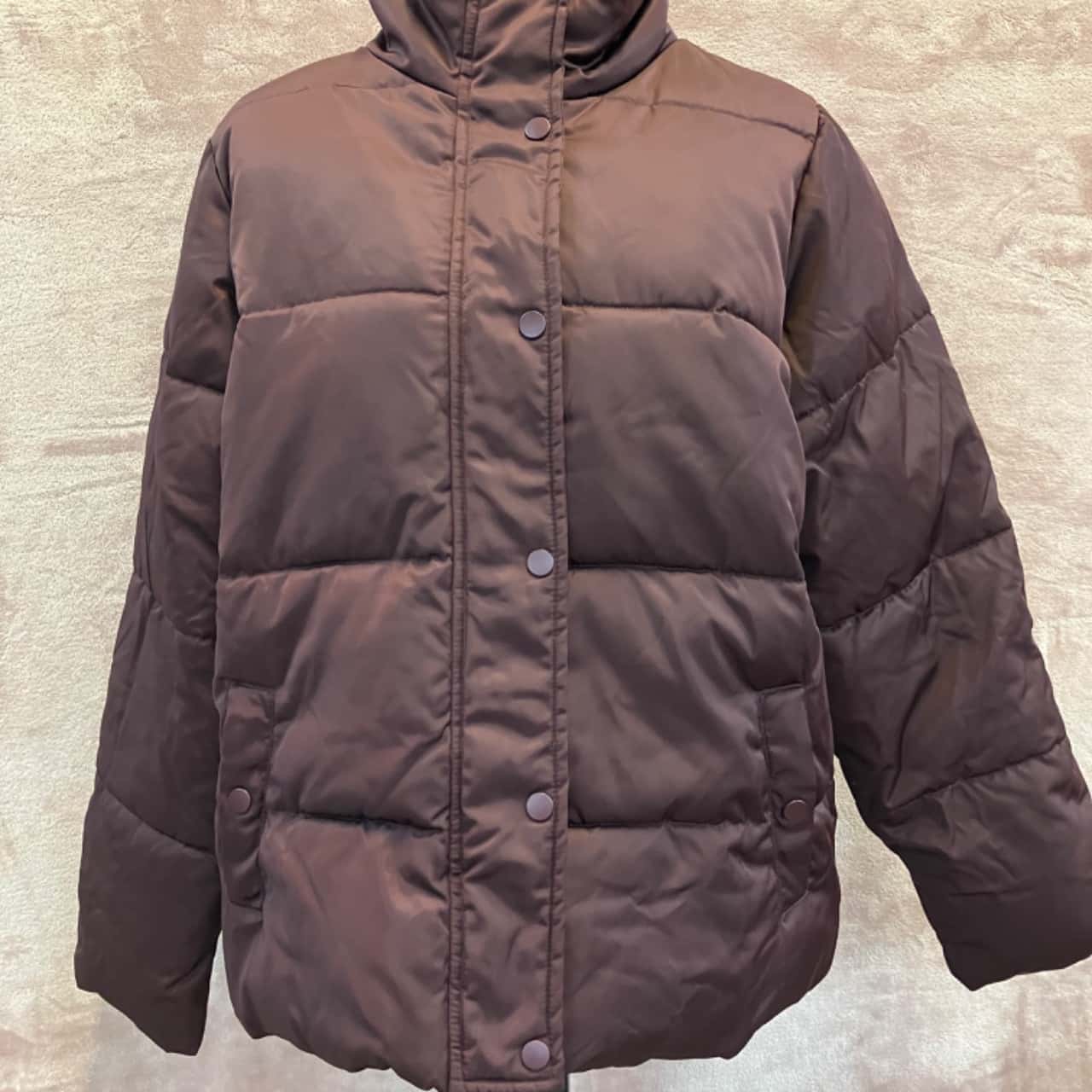 Target Womens Size 16 Padded Puffer Jacket Burgundy(s)