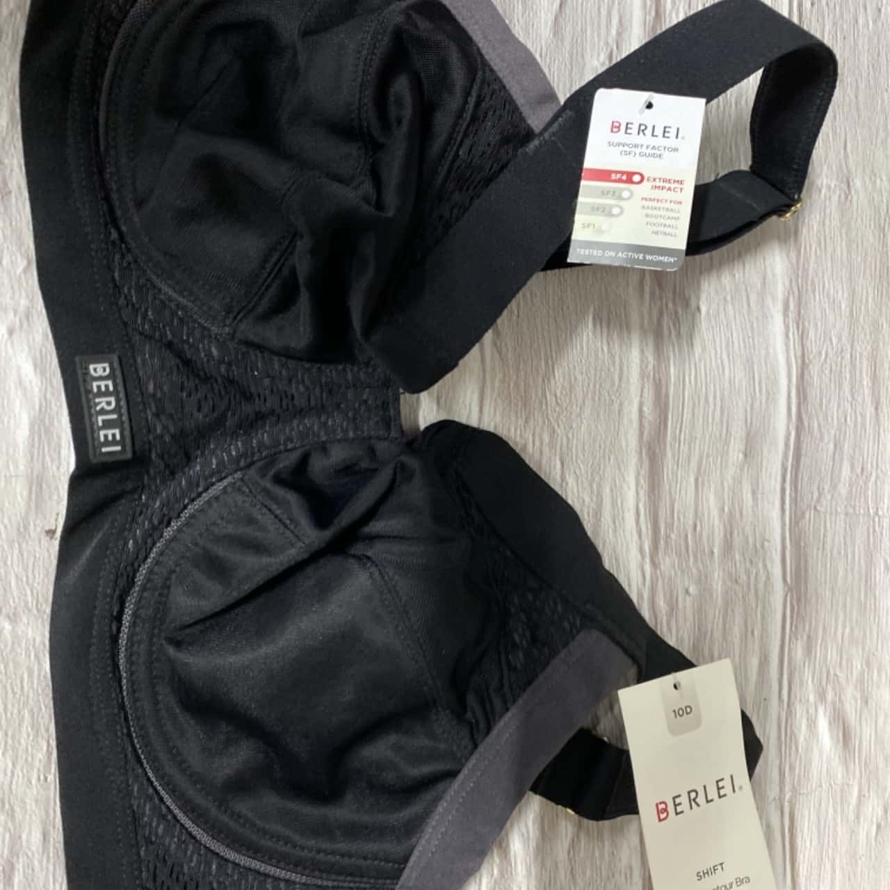 Berlei shift non contour bra Size 10 DD Black new