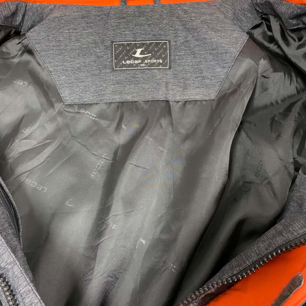 LeCaf Sports Mens Size 105 Front Zipper / Hood Jacket Green