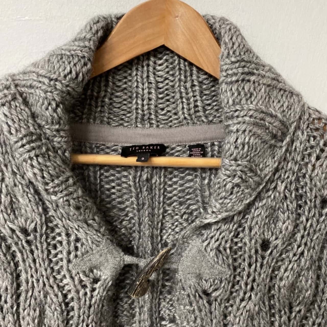 Ted Baker Womens Size 10 Knit Cardigans Grey (s)