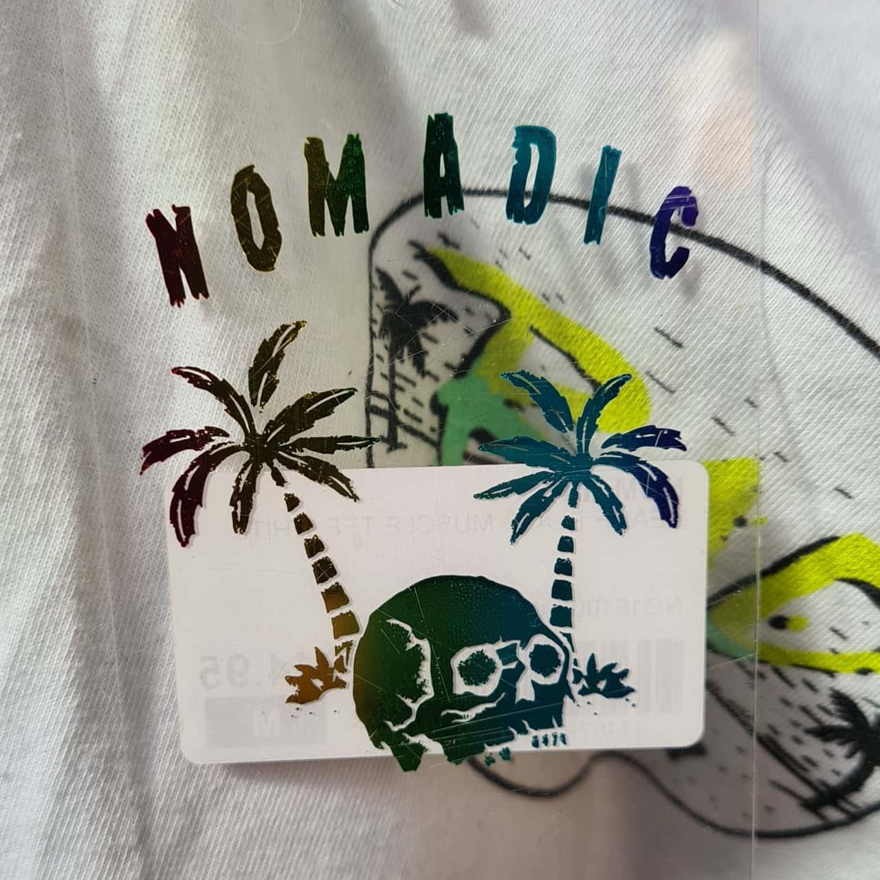 Nomadic Paradise White muscle tee (M)